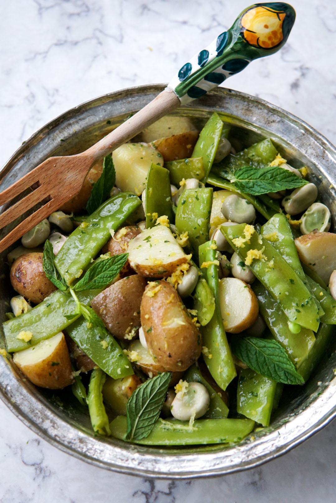 Bezelye - Bakla - Patates Salatası ⎮ HealthyFoodBreak